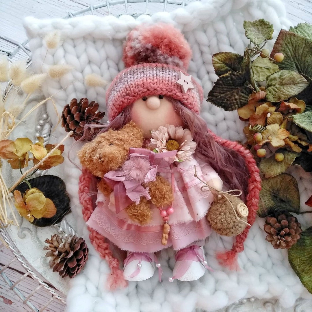 Handmade Textile Tilda Doll: Nursery Decor, Home Decor (10.2 Inches) - Etsy