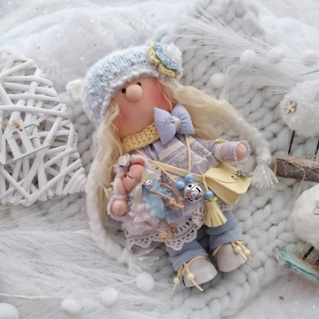 Tilda Doll Easter Doll Lamb Easter Cute Doll Fabric Tilda Doll Nursery ...