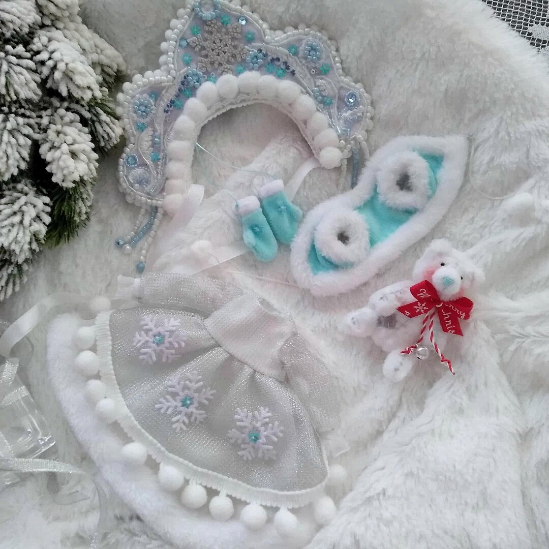 Handmade Christmas Dress Set for Blythe Doll: Winter Holiday Doll ...