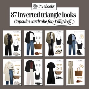 Capsule Wardrobe for Inverted Triangle Body Type W/ Long Legs | 87 ...