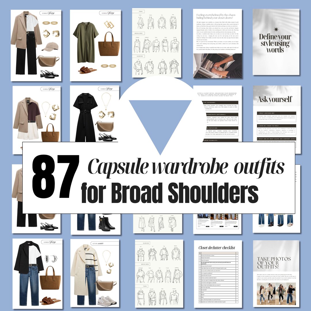 Inverted Triangle Capsule Wardrobe Guide – 87 Outfits for Your Body ...