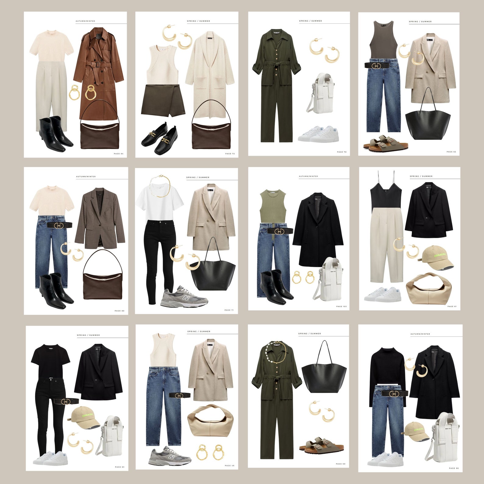 Chic Capsule Wardrobe Minimalist Wardrobe Capsule With 70 Outfits Ideas ...