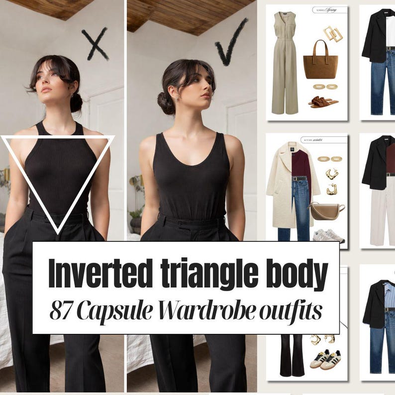 87 Inverted Triangle Capsule Wardrobe Outfit Ideas for Women With Broad ...