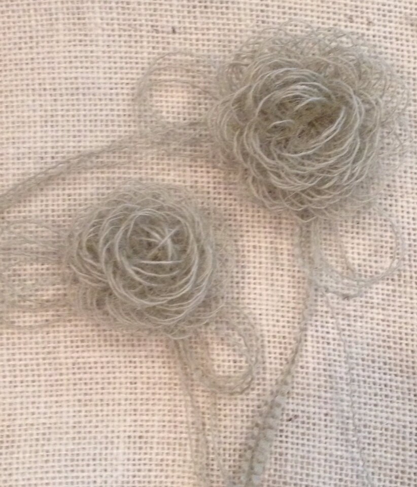 Primitive Burlap Loop Flowers Handmade Rustic Wedding Shabby - Etsy