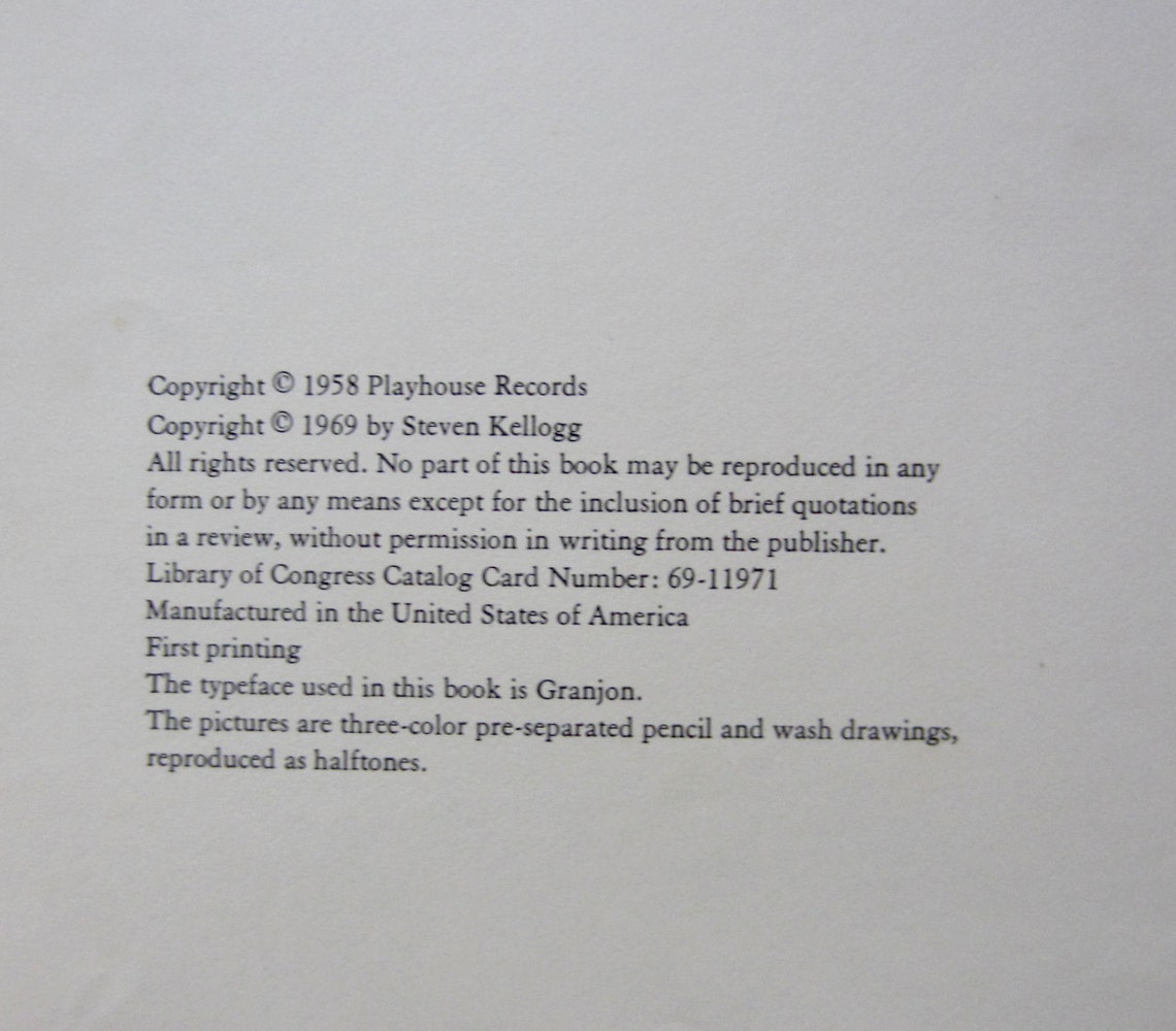 Martha Matilda O'toole, Jim Copp, Steven Kellogg, Vintage Childrens HB ...