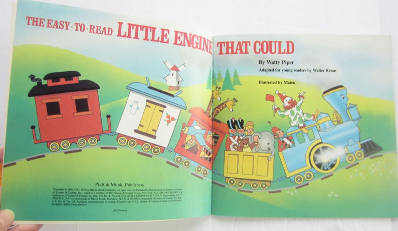 Little Engine That Could The Easy-To-Read All Aboard Book | Etsy
