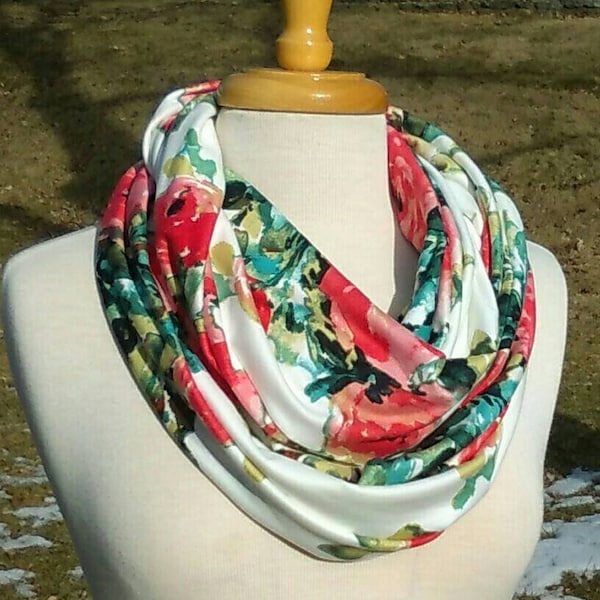 Coral Infinity Scarf - Etsy