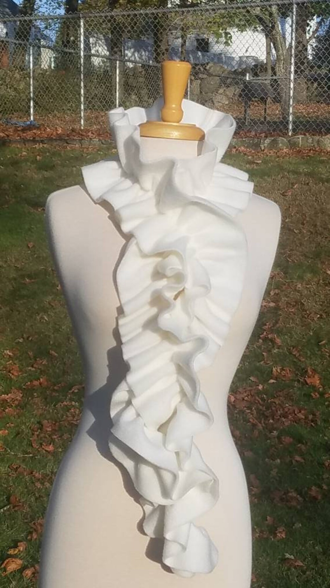 EXTRA Long Ruffle Fleece Scarf Double Length Ruffle Scarf | Etsy