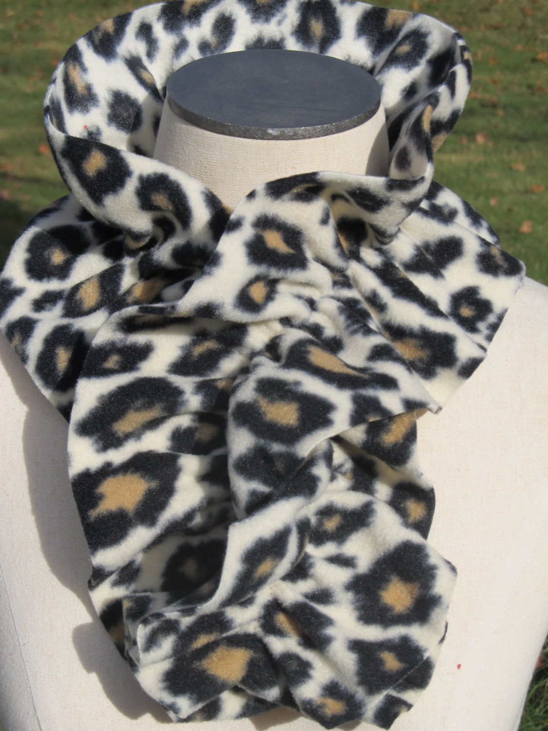 Cheetah Print Fleece Neck Warmer - Etsy