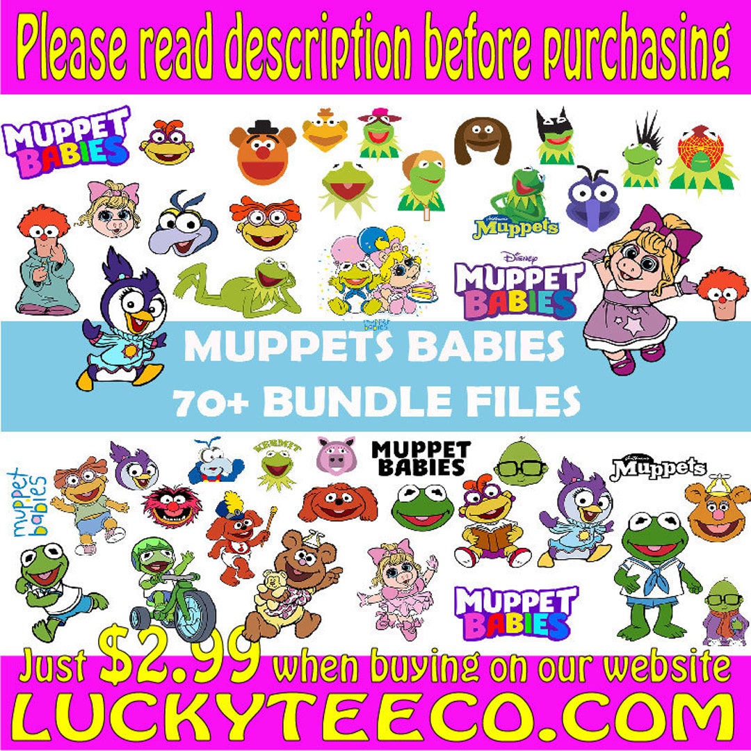 70 Muppets Svg Bundle, Muppets Babies SVG Cut Files for Cricut ...