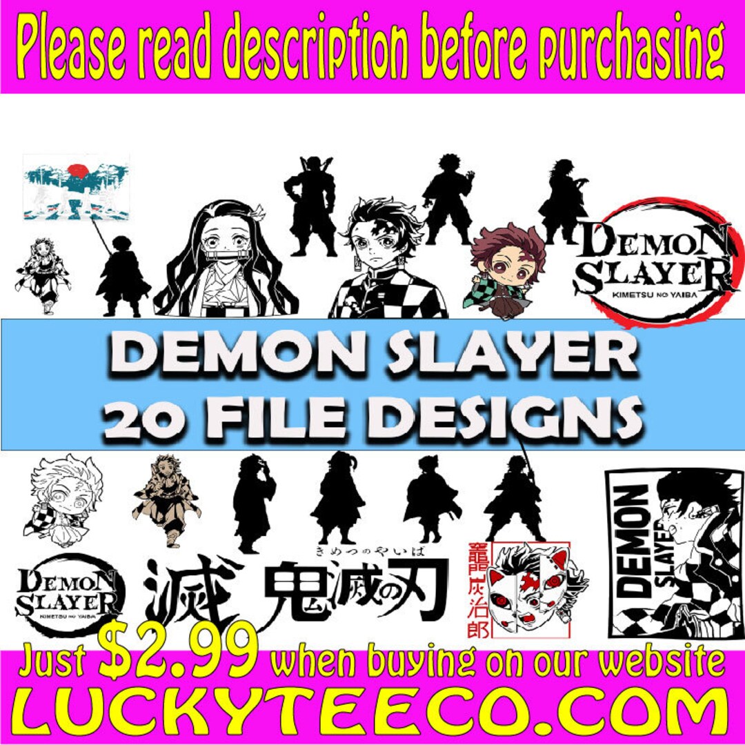 Demon Slayer SVG Bundle, Kimetsu No Yaiba SVG, Svg-png-pdf, Anime SVG ...