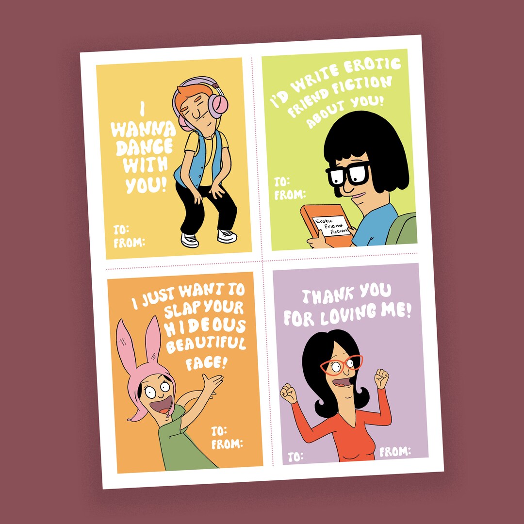 Bob's Burgers Valentine's Day Cards - Etsy