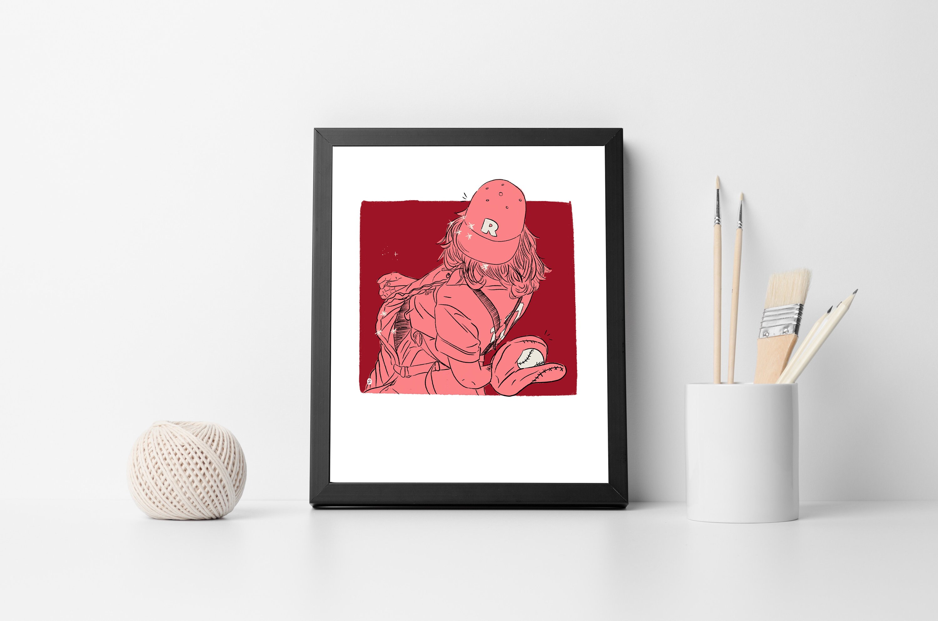 Monochromatic Carson Shaw Printa League of Their Own - Etsy