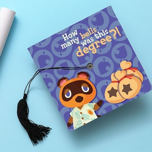 Animal Crossing New Horizons Printable Graduation Cap Toppers - Etsy