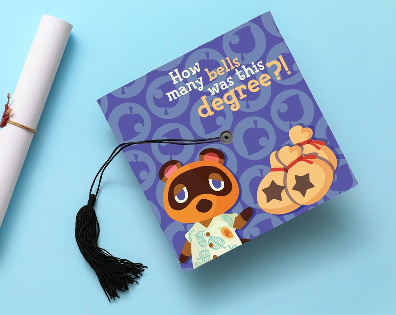 Animal Crossing New Horizons Printable Graduation Cap Toppers - Etsy