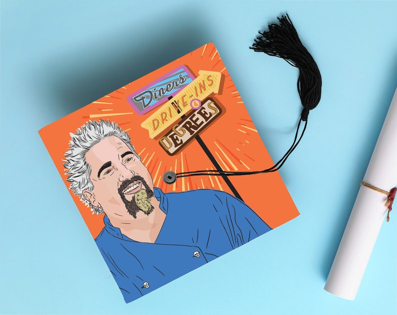 Guy Fieri Printable Graduation Cap Toppers - Etsy