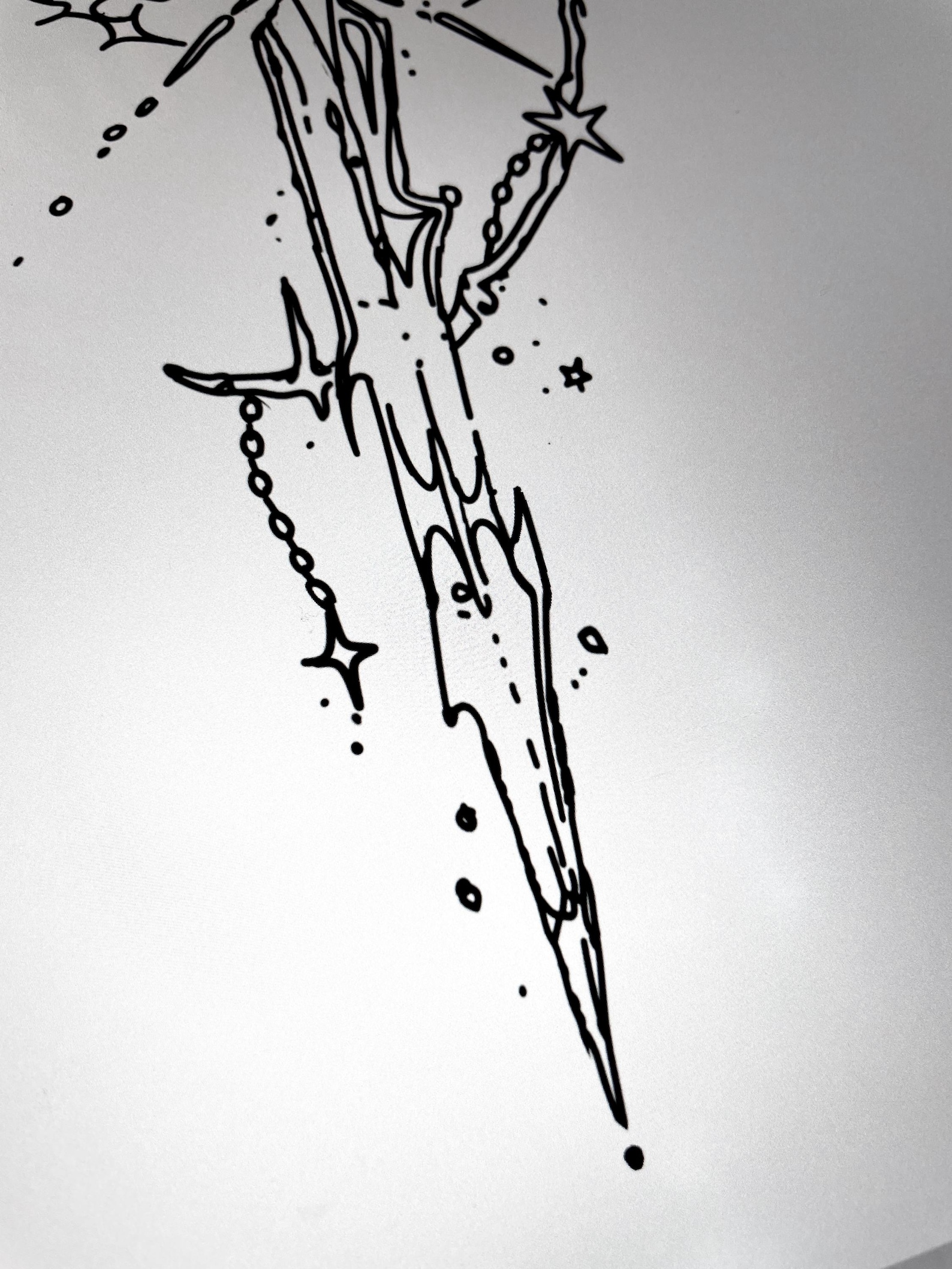 Cybercore Sword Tattoo Design | Tattoo Ticket | Cyber Sigilism ...