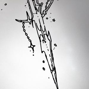 Cybercore Sword Tattoo Design | Tattoo Ticket | Cyber Sigilism ...