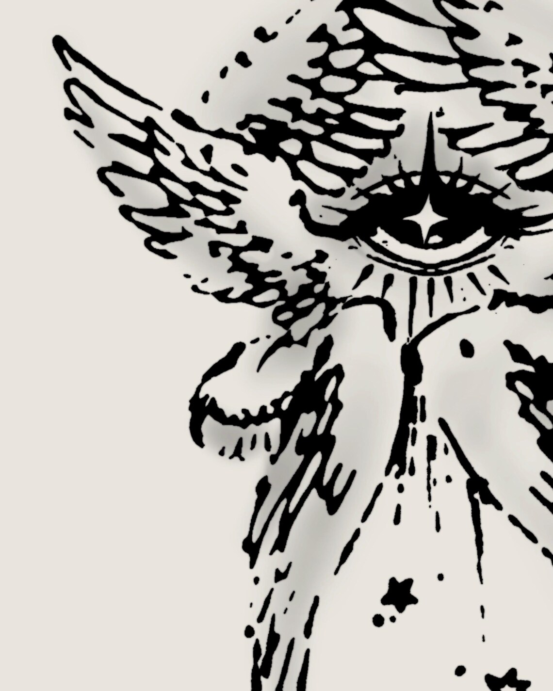 Biblically Accurate Angel Tattoo Stencil (digital Download ...
