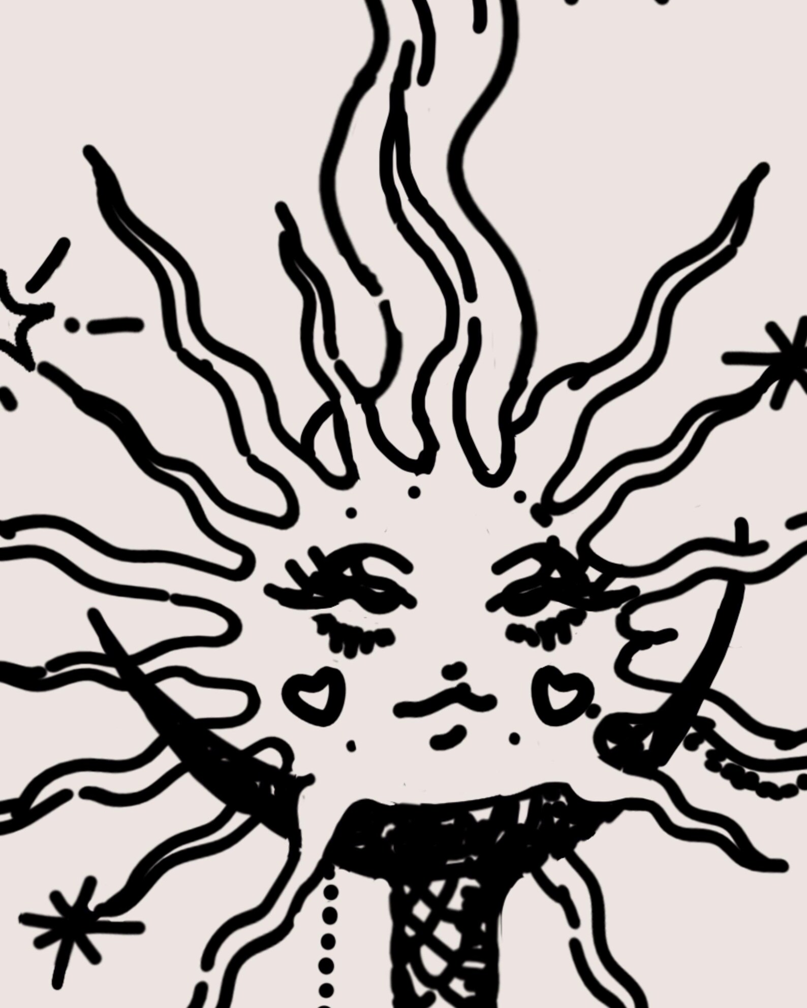 Celestial Sun Sword Lineart Hand Drawn– Digital Tattoo Design - Etsy