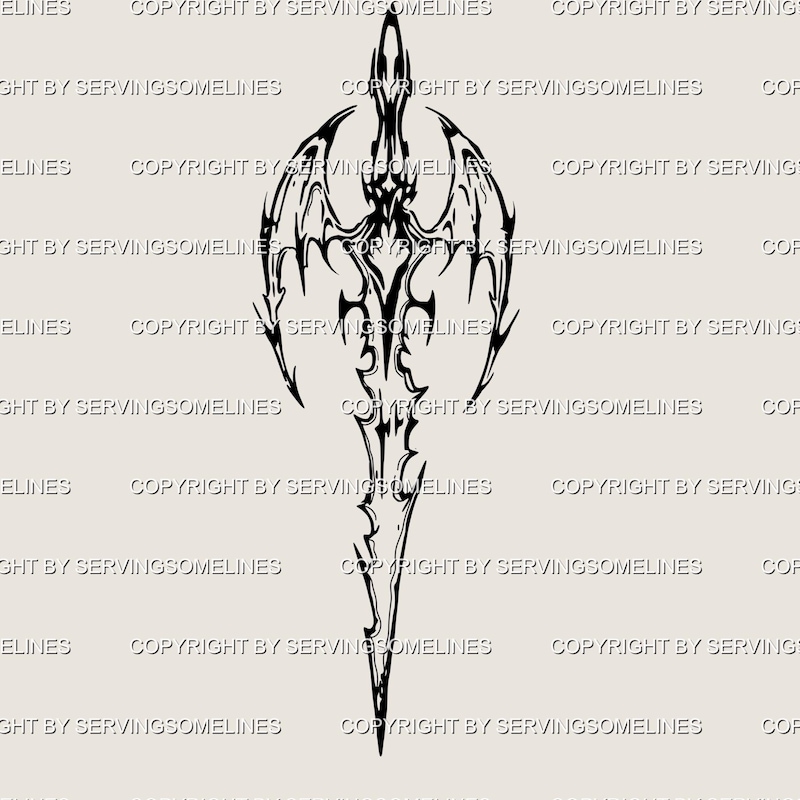Cyber Sigilism Tattoo Stencil - Etsy