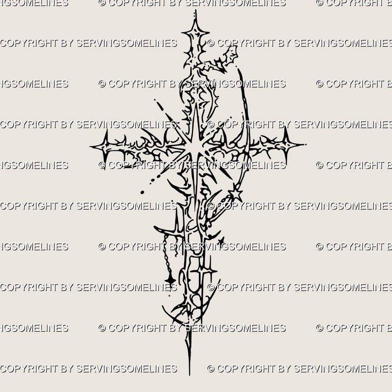 Cyber Sigilism Tattoo Stencil - Etsy