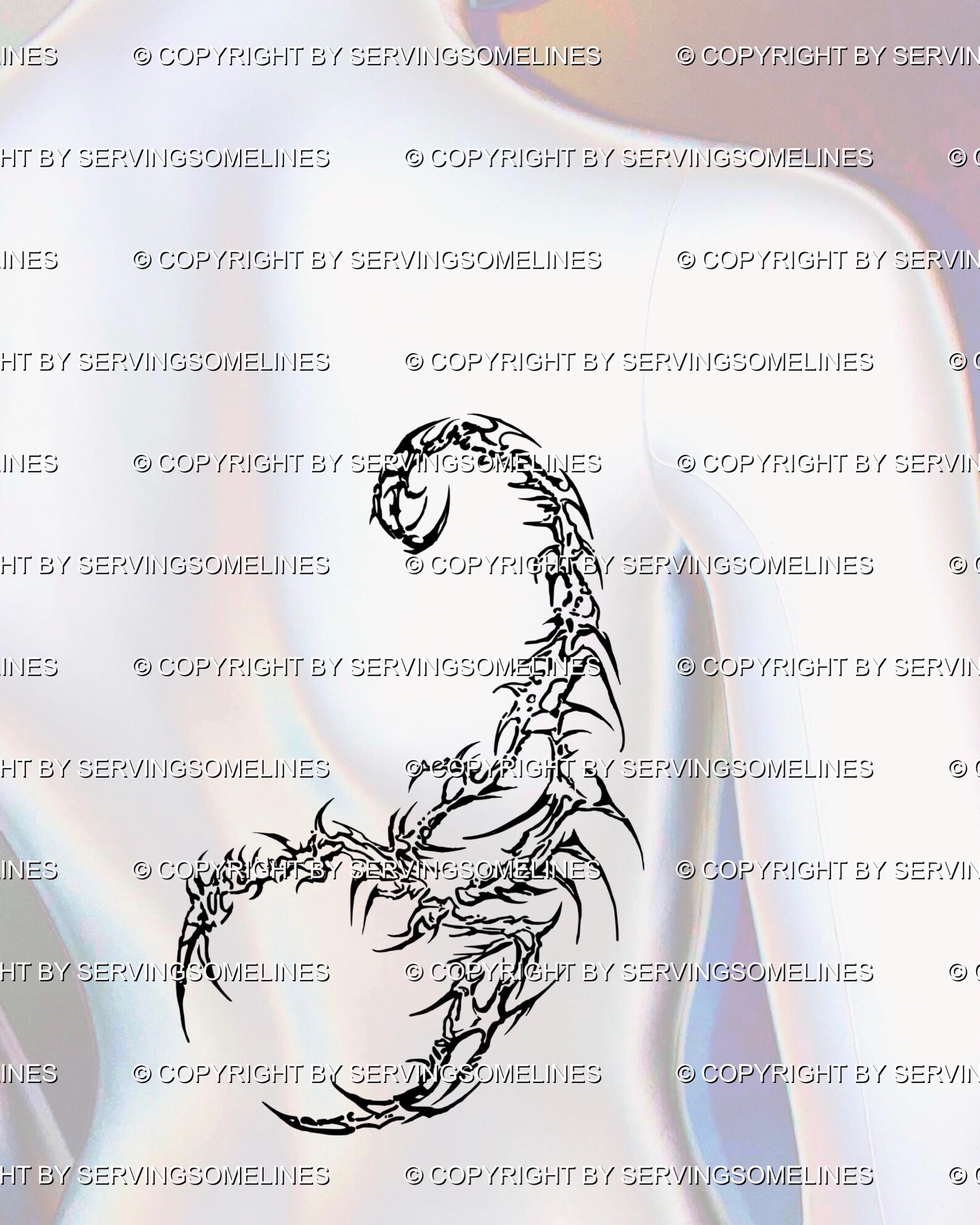 Sigil Scorpion Tattoo Stencil – Cybersigil Scorpion Design, Cybertribal ...
