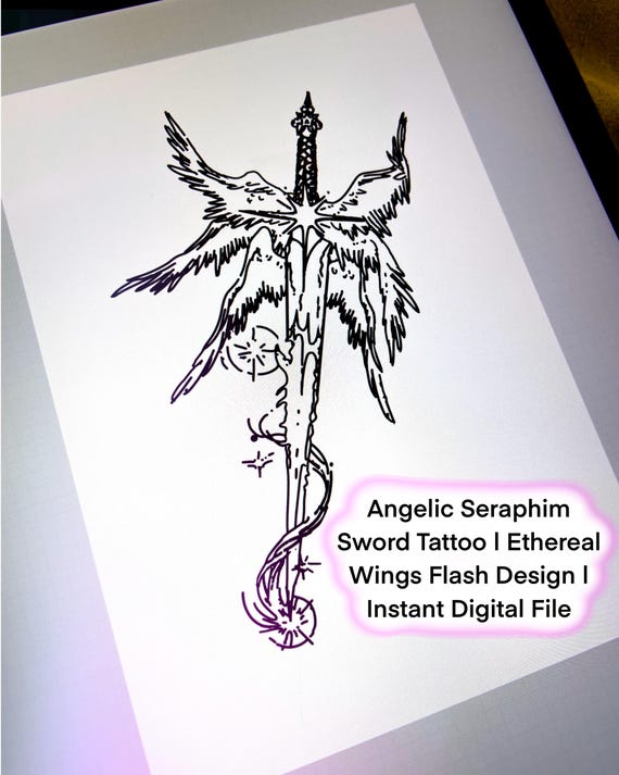 Seraphim biblically accurate angel tattoo - Bronctattooaus.com