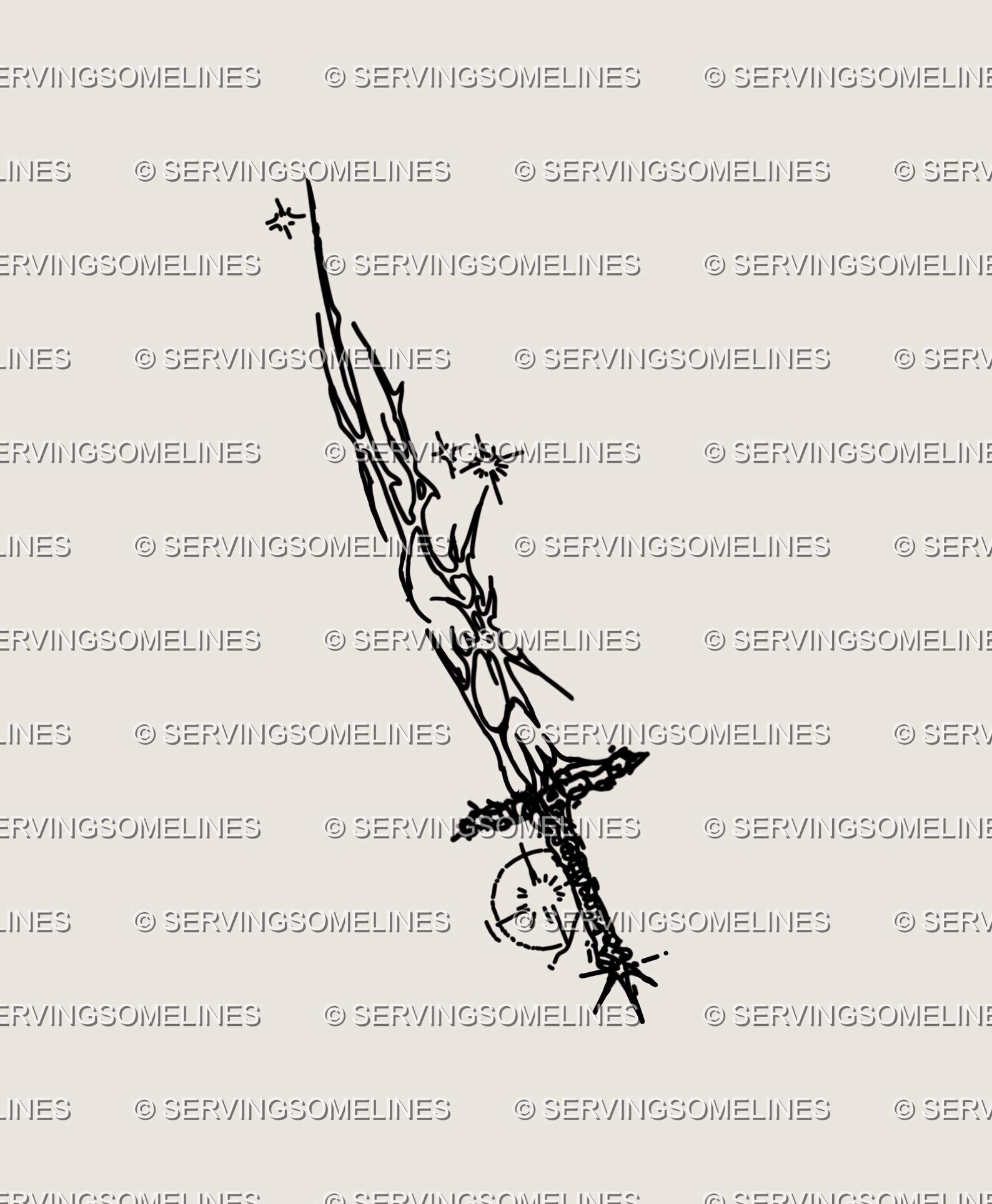 Sparkling Neotribal Cyber Sigil Sword Digital Download - Etsy