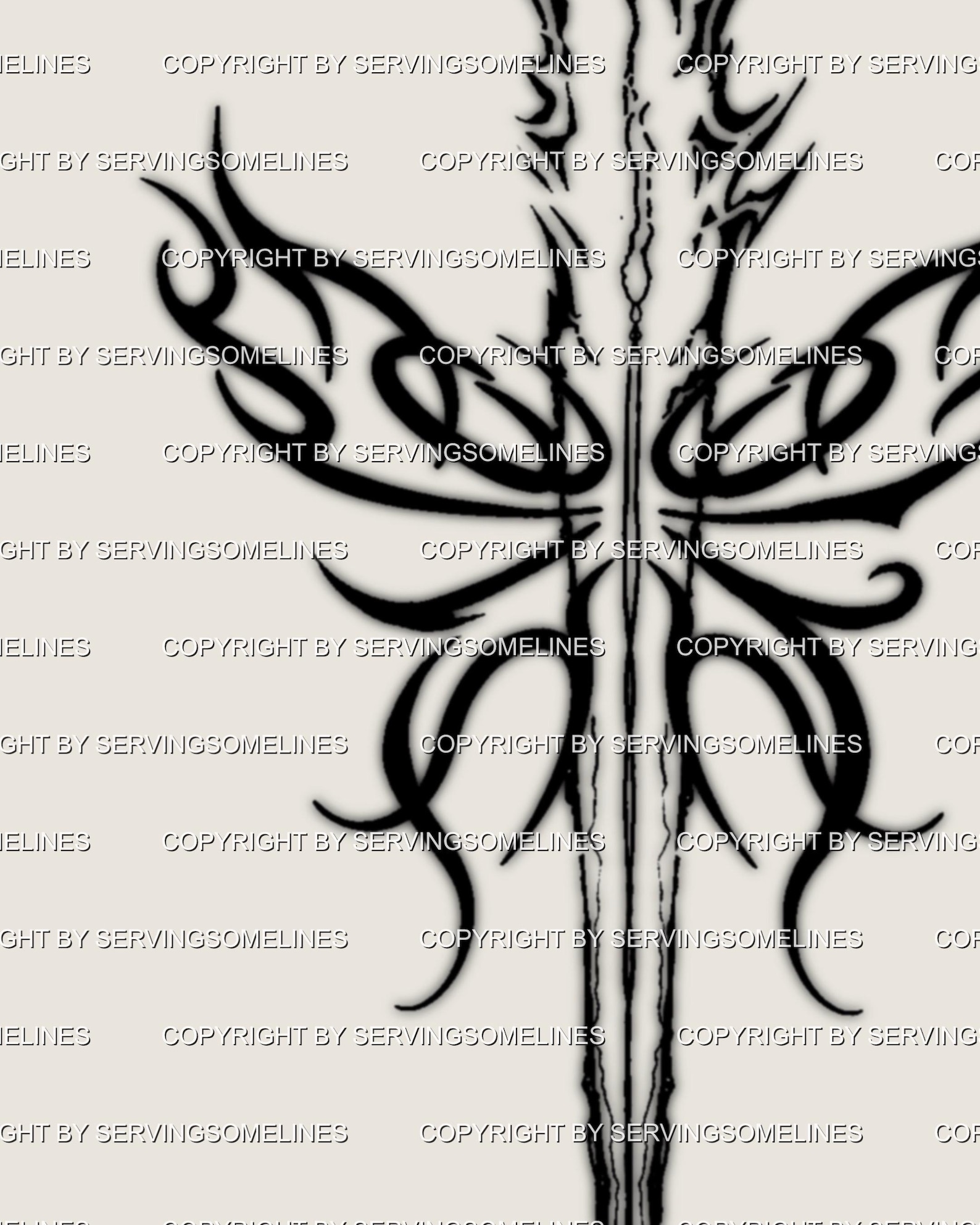 Cybersigilism Fairy Sword Tattoo - Tribal Butterfly Tattoo Design ...