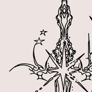 Cybercore Sword Tattoo Design | Tattoo Ticket | Cyber Sigilism ...