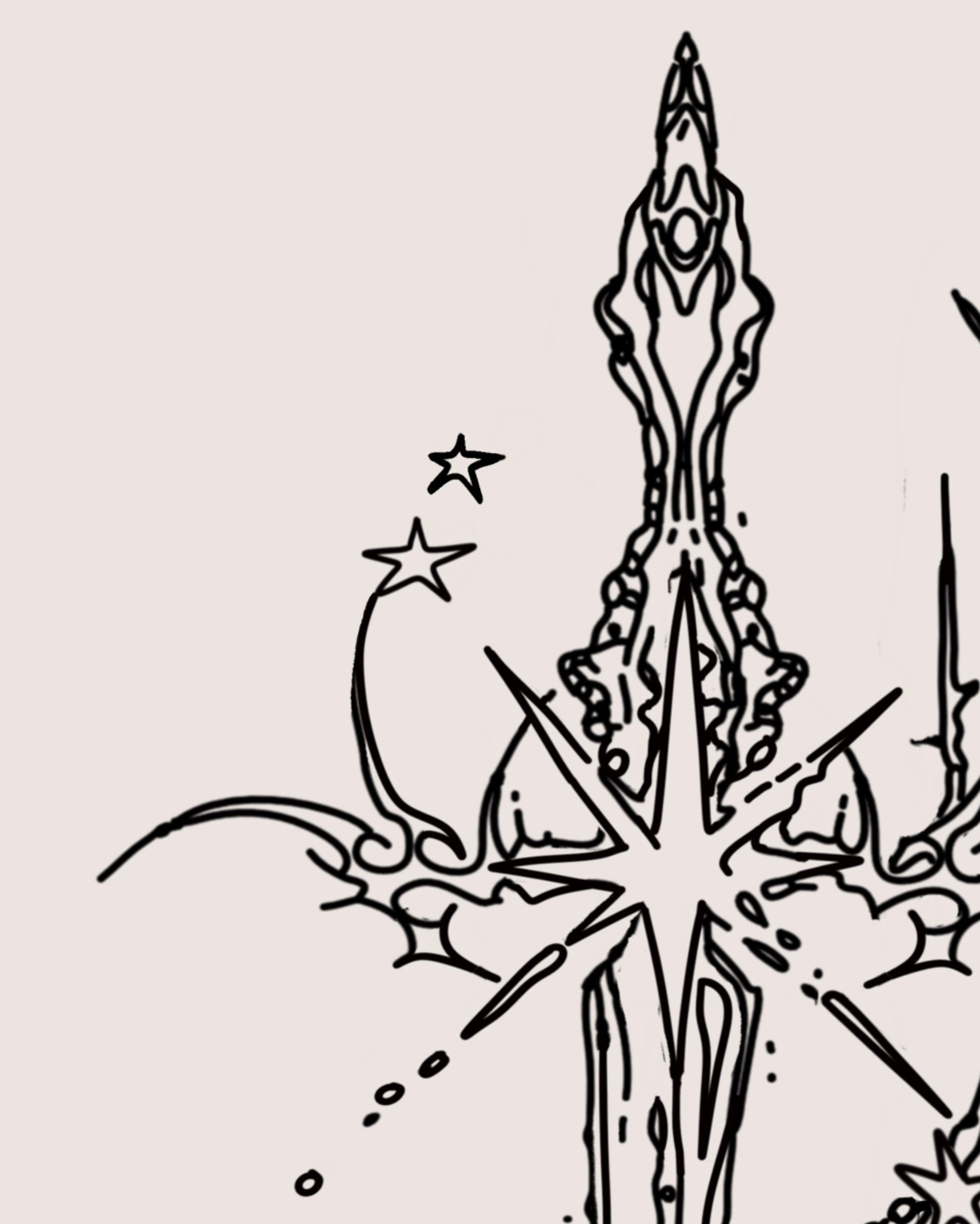 Cybercore Sword Tattoo Design | Tattoo Ticket | Cyber Sigilism ...