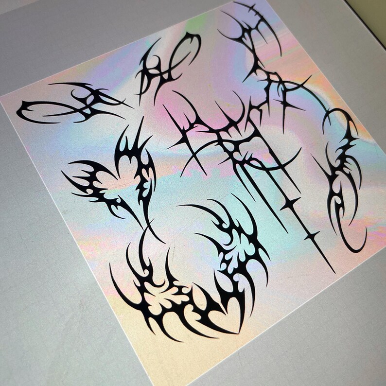 Cyber Tribal Tattoo Bundle SVG PNG - 50 Digital Designs - Cybercore ...