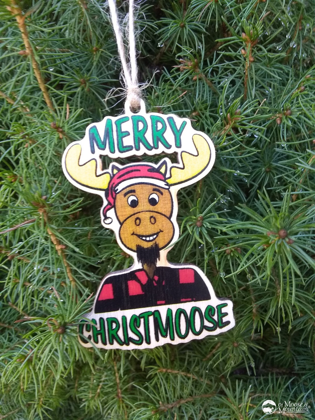 Merry Christmoose Holiday Christmas Ornament Stocking Stuffer - Etsy