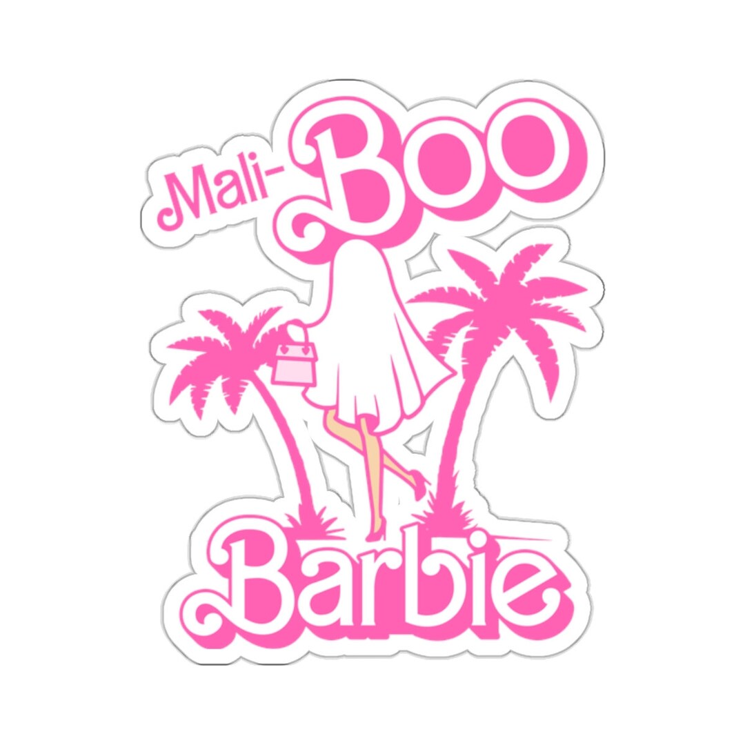 Mali-boo Barbi Halloween Sticker Malibu Barbi Sticker Pink - Etsy