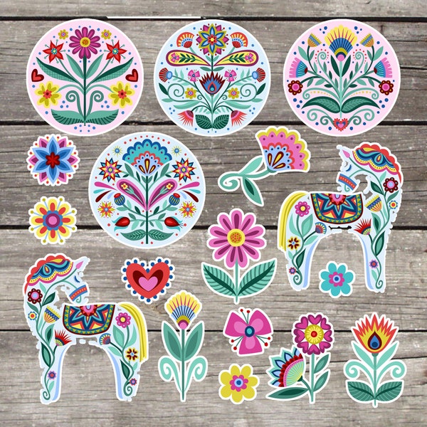 Rosemaling Sticker - Etsy
