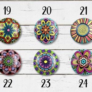 Gorgeous Hand Painted Magnets. Colorful Rocks to Decorate Your Home ...
