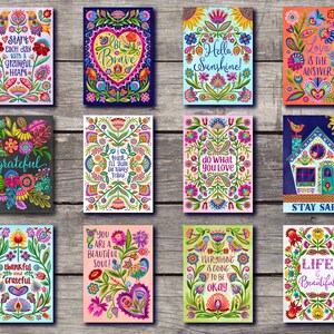 Inspirational Mini Encouragement Cards Hand Lettered With Positive ...