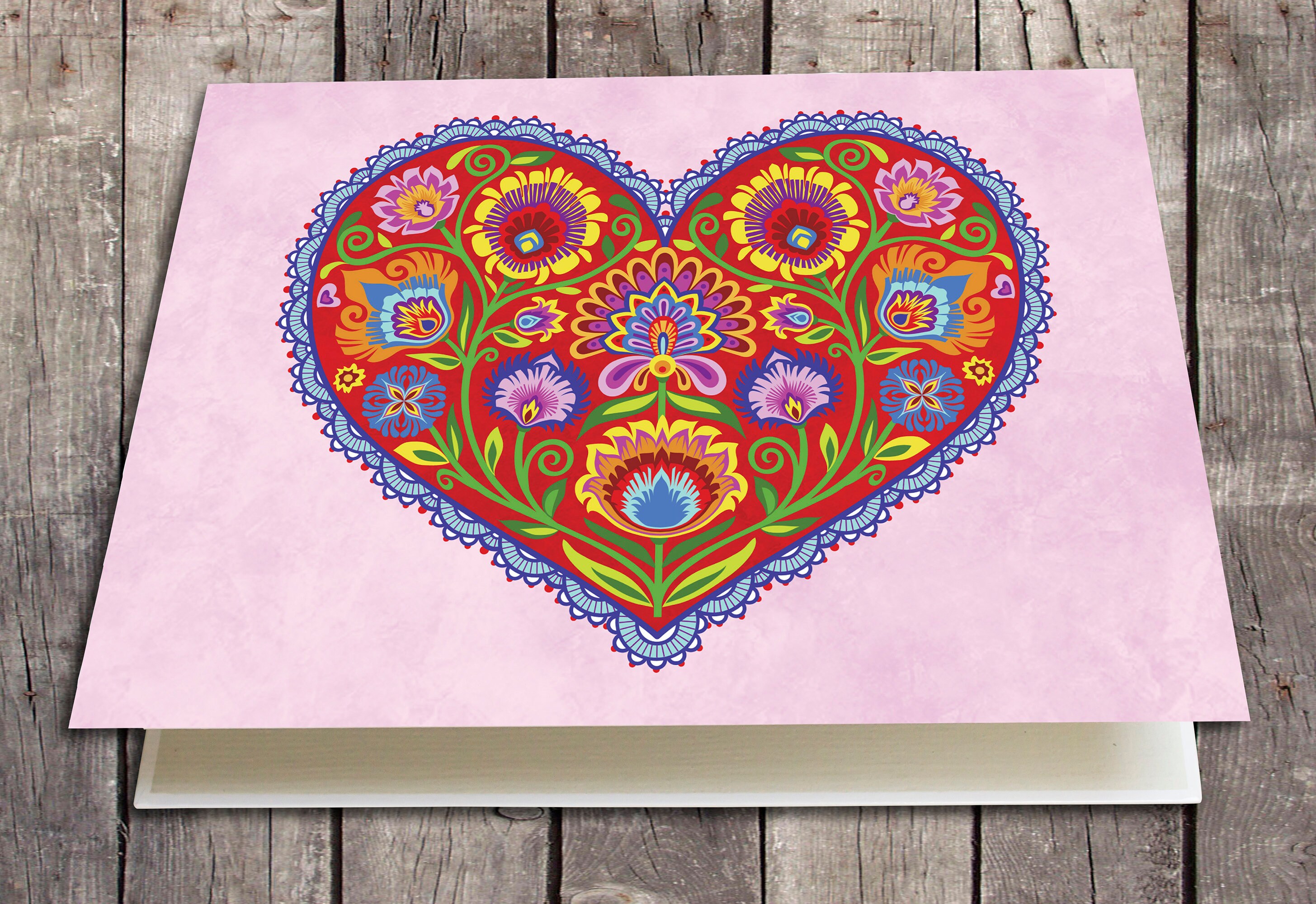 Polish Folk Art Greeting Cards. Flowers and Heart Wycinanki. - Etsy
