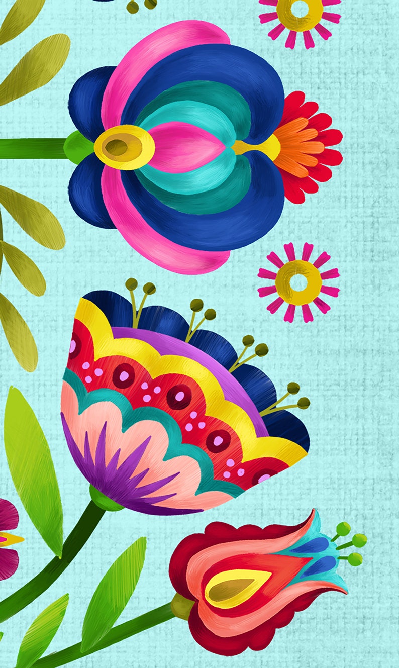 Flowery Folky Quote Hand Lettered be-you-tiful Art - Etsy