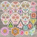 Sugar Skull Sticker Sheets Set of 2 Dia De Los Muertos Day of - Etsy