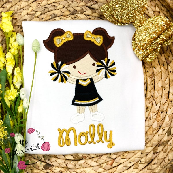 Cheerleader Applique - Etsy