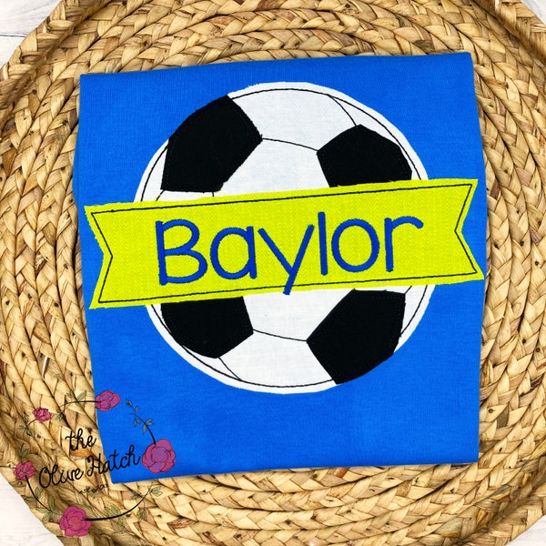 Soccer Applique - Etsy