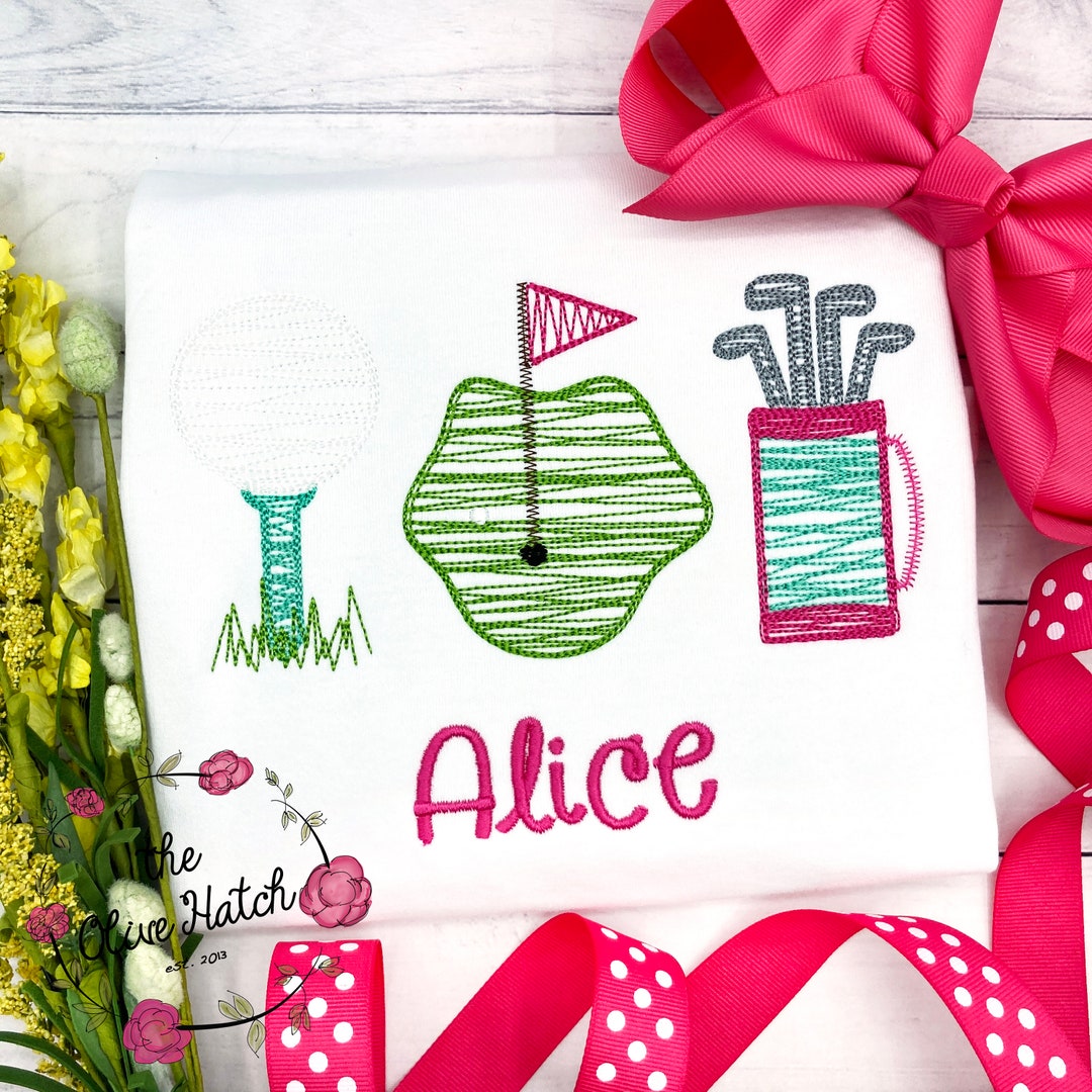 Girl Golf Shirt / Personalized Golf Shirt / Embroidered Golf Shirt ...