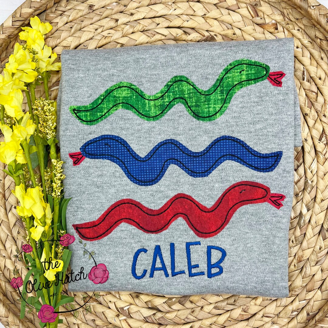 Snake Applique Shirt / Serpent Shirt / Personalized Shirt / Boy Shirt ...