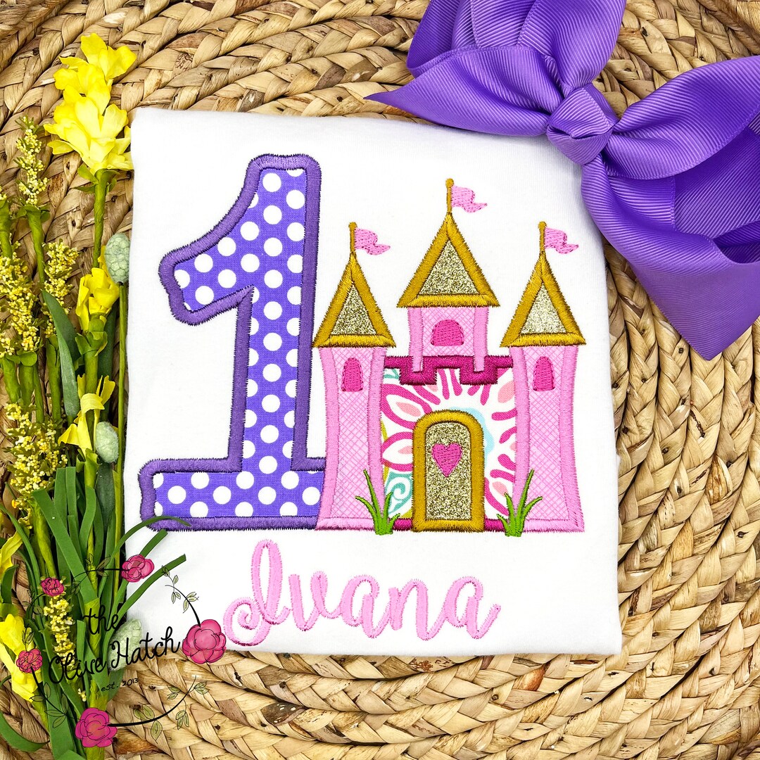 Princess Birthday Shirt / Girl Birthday Shirt / Princess Castle Shirt ...