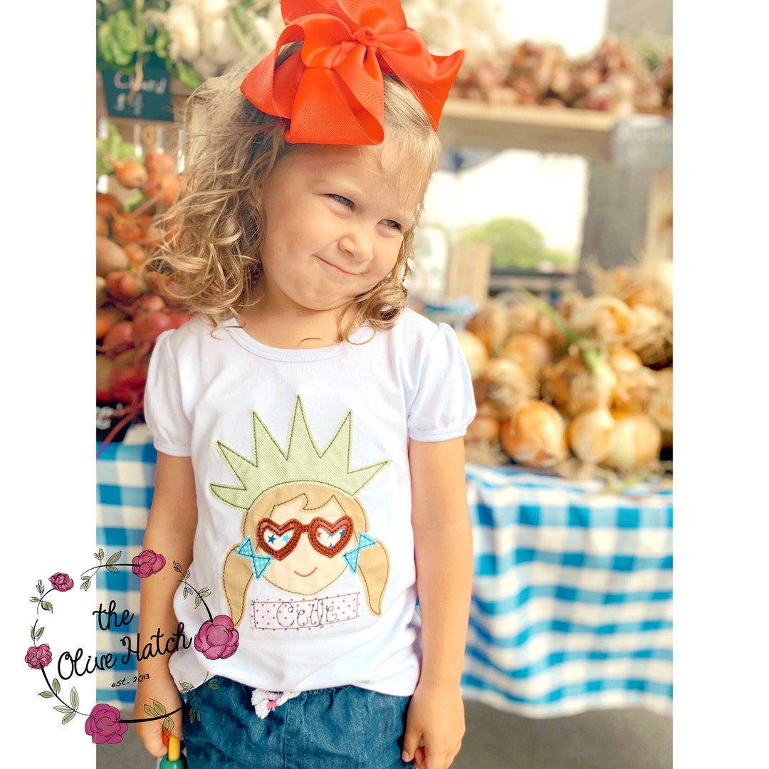 Girl Patriotic Shirt - Fourth of July Shirt - Statue of Liberty Shirt ...