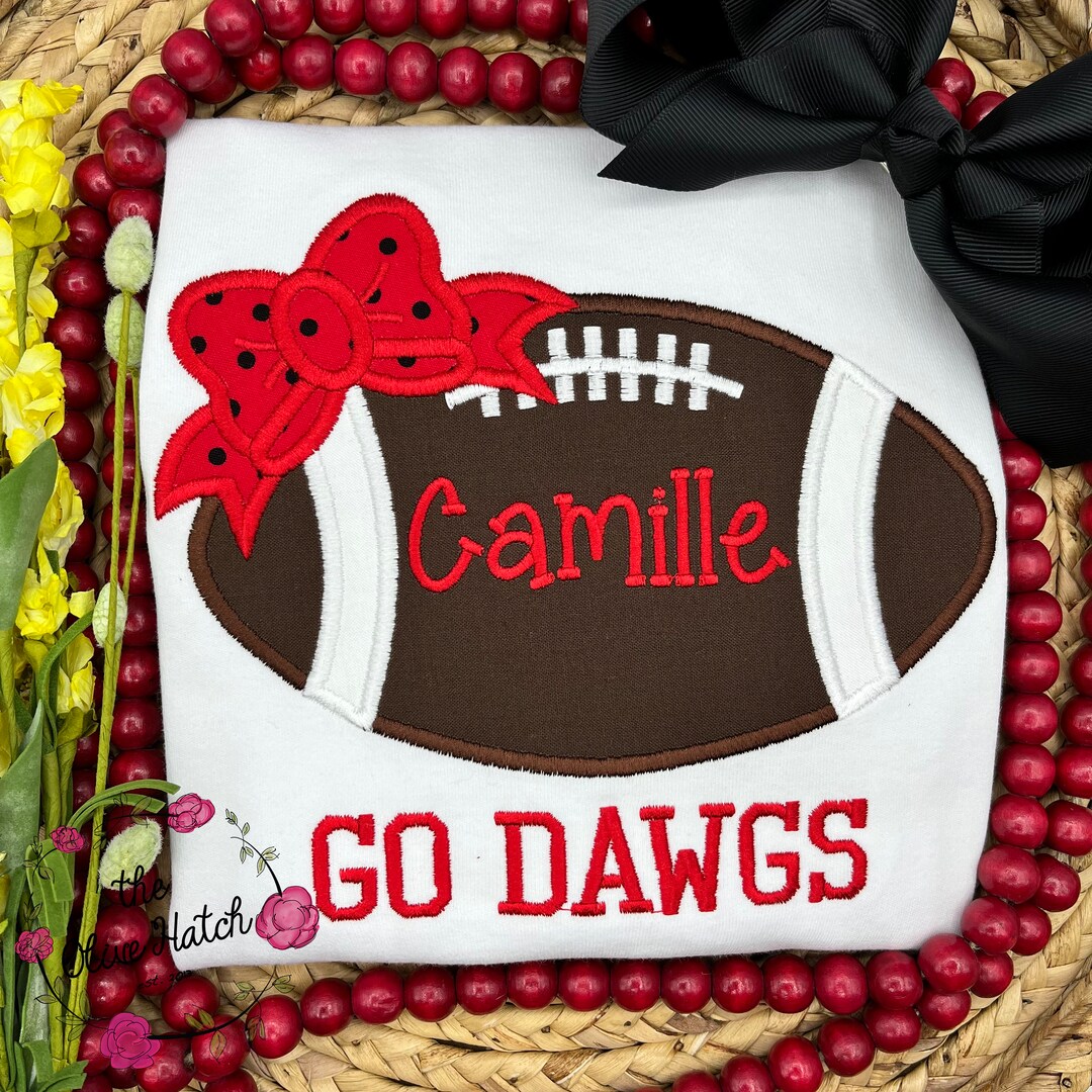 Girl Football Shirt / Football Applique Shirt / Fall Girl Shirt ...