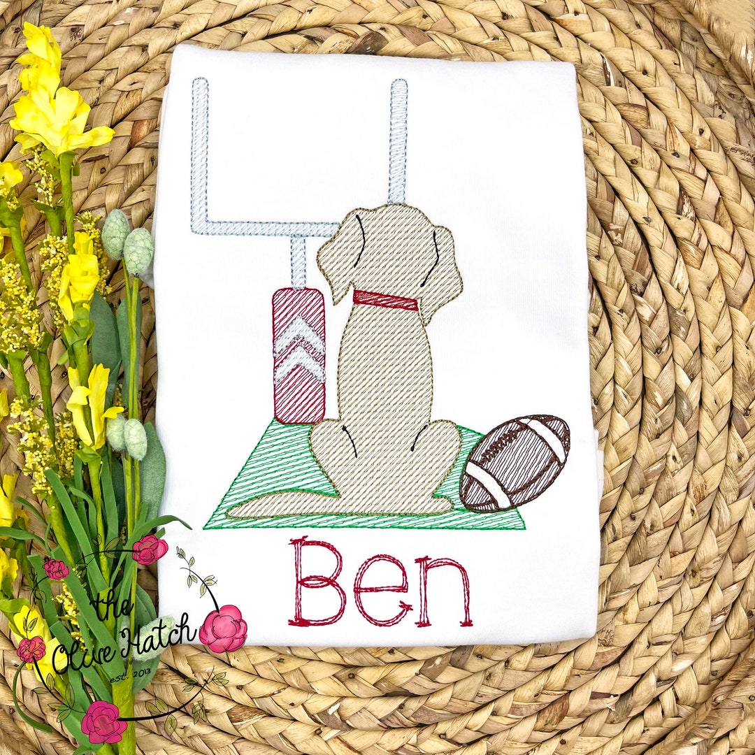 Football Shirt / Football Pup Shirt / Football Dog Shirt / Boy Football ...