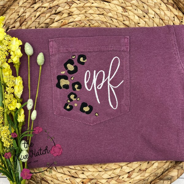 Monogrammed Pocket - Etsy